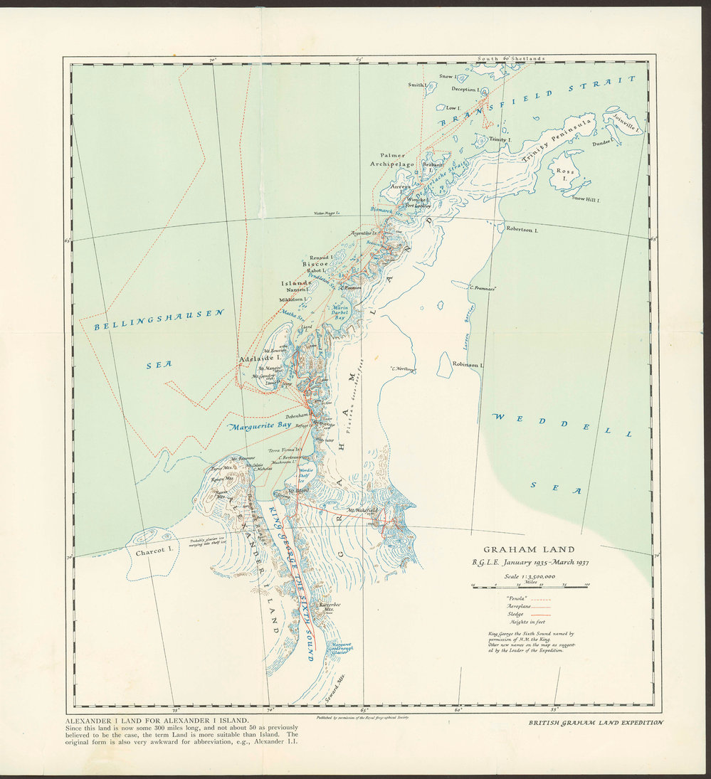 Graham Land map | State Library of South Australia