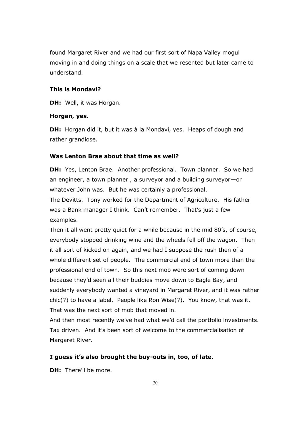 Interview with David Hohnen [transcript] Interviewer: Rob Linn | State ...